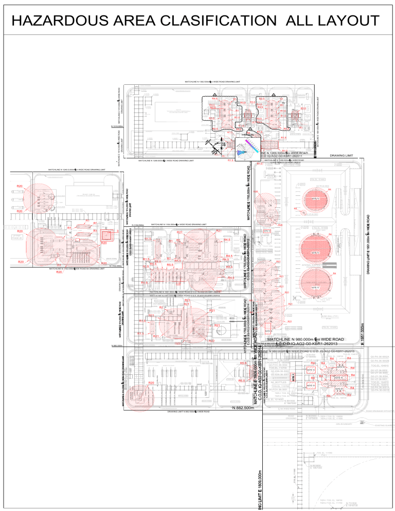 Hazardous Area Classification Layout Plan for Industrial Facility