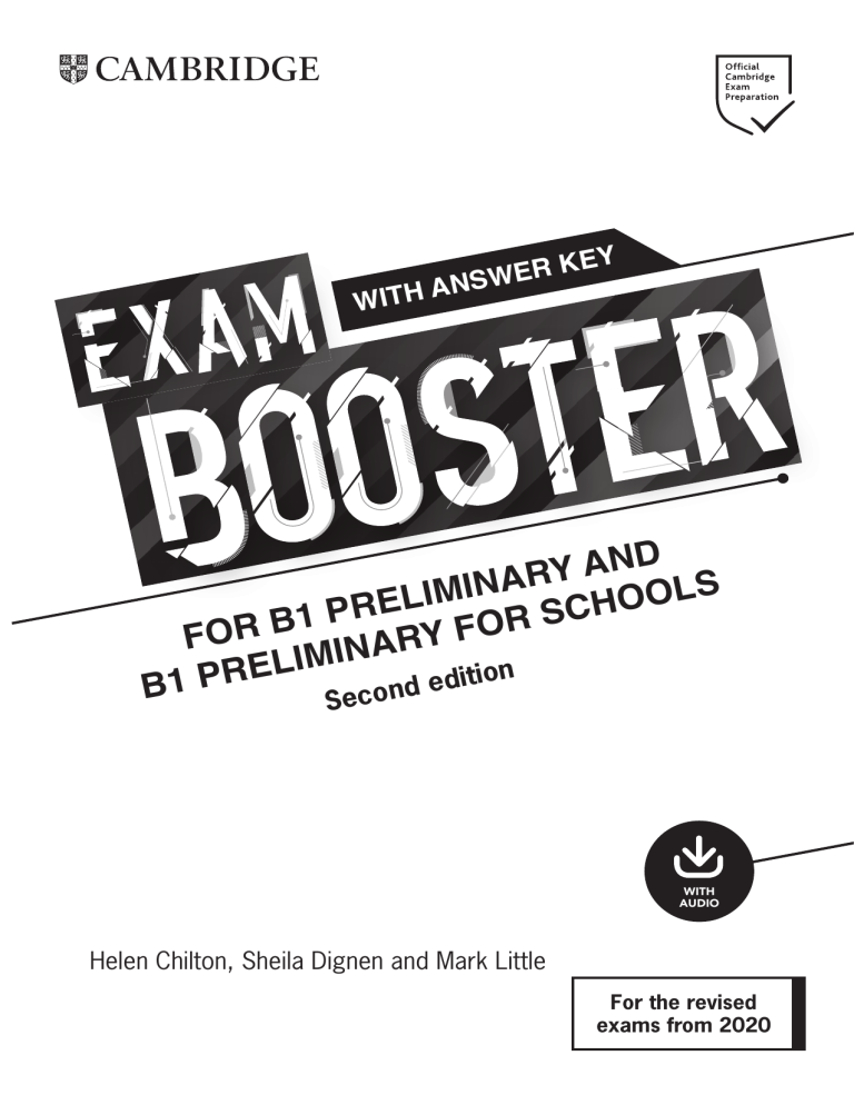 B1 Preliminary Exam Booster: Practice & Key