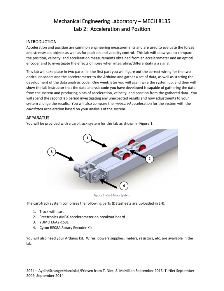 Acceleration & Position Lab: Mechanical Engineering Experiment