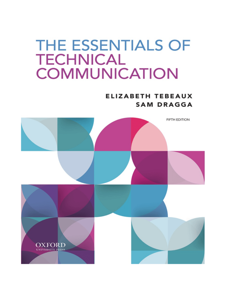The Essentials of Technical Communication (Elizabeth Tebeaux Sam Dragga ...