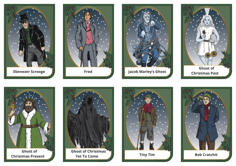 A Christmas Carol Character Cards & Descriptions | Literary Study