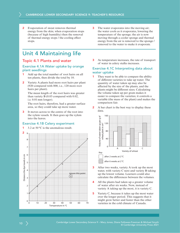 Cambridge Science 9 Teacher's Resource