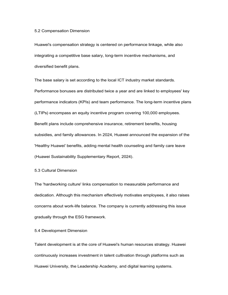 Huawei HRM Strategy: Performance, Development, & Sustainability