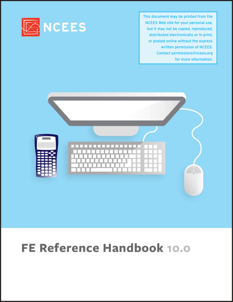 FE Reference Handbook 10.0: Engineering Exam Prep