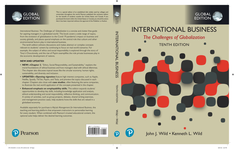 International Business: Challenges of Globalization | 10th Ed. Textbook