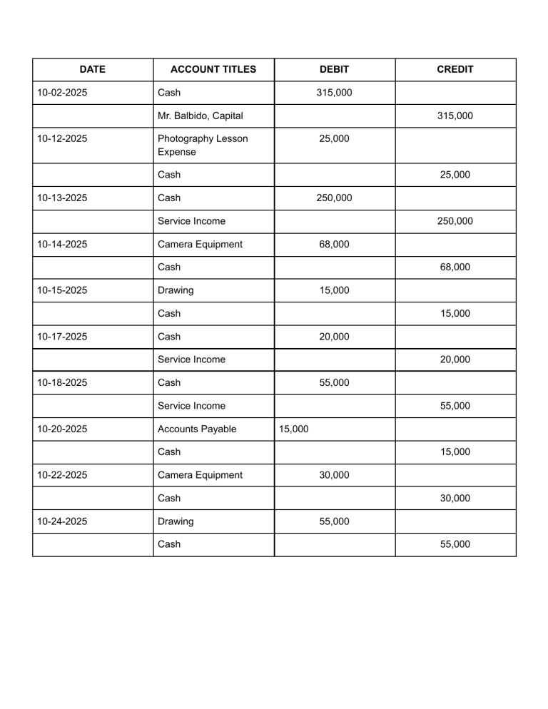 Accounting Journal Entries & Trial Balance Example | Financial Records