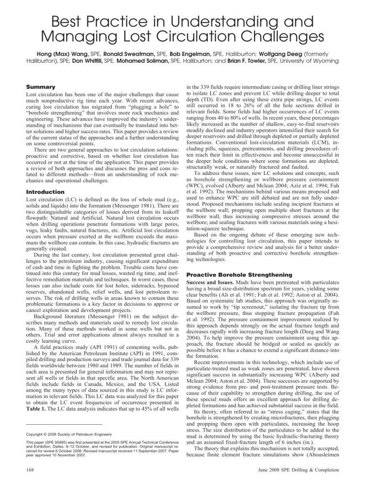 Lost Circulation Management: Best Practices & Challenges