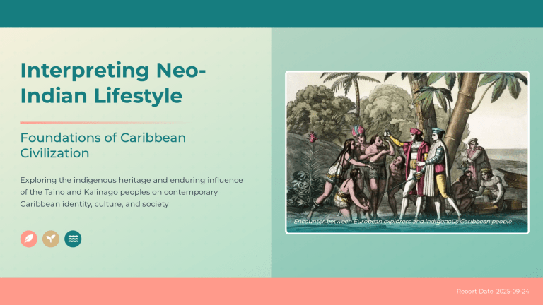 Neo-Indian Lifestyle & Caribbean Civilization: Taino & Kalinago
