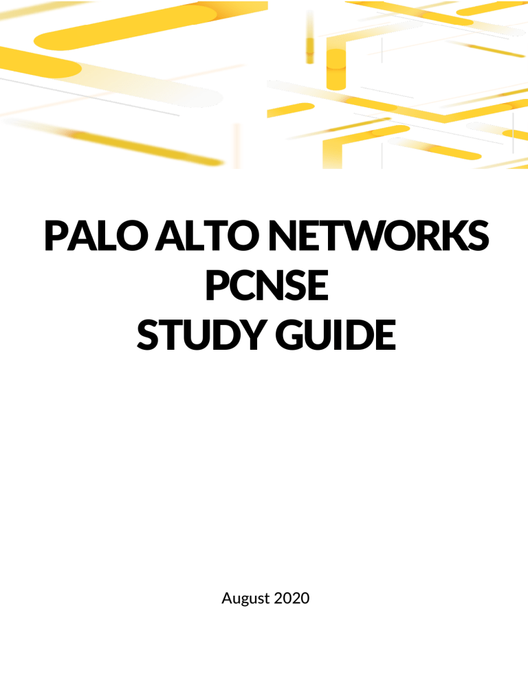 PCNSE Study Guide: Palo Alto Networks Firewall Certification
