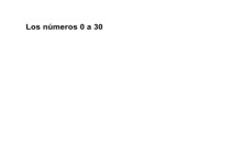 Spanish Numbers 0-30: Basic Math & Language Learning Material