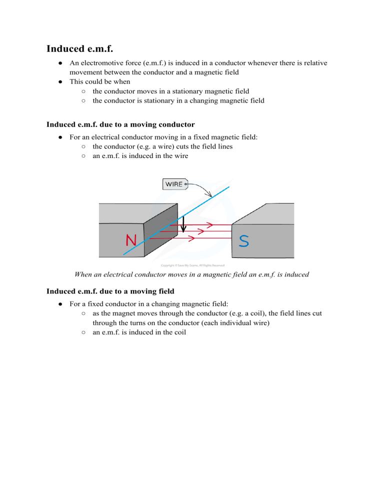 Induced e.m.f. & AC Generators: Electromagnetic Induction Physics Guide