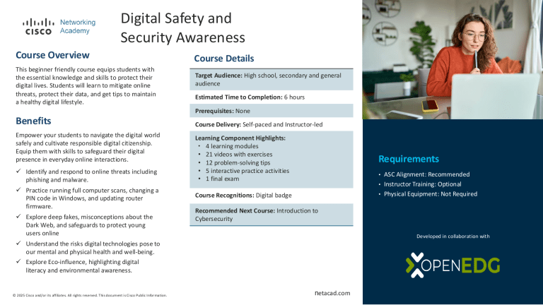 Digital Safety & Security Awareness Course Overview