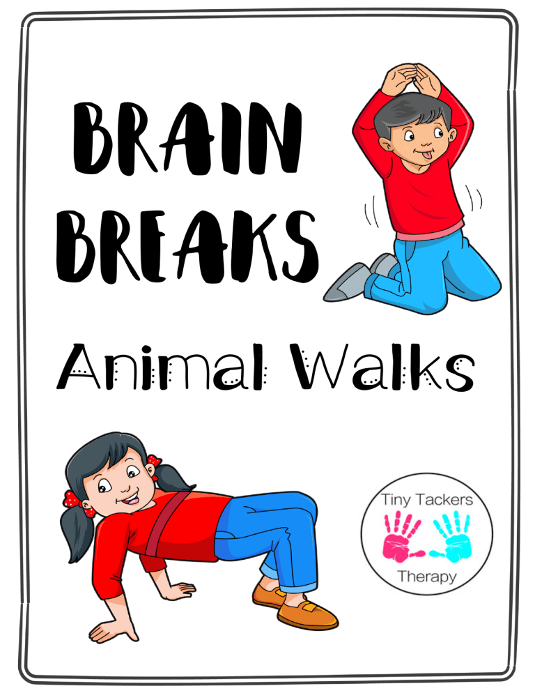 Animal Walks: Brain Breaks Activity Cards for Kids
