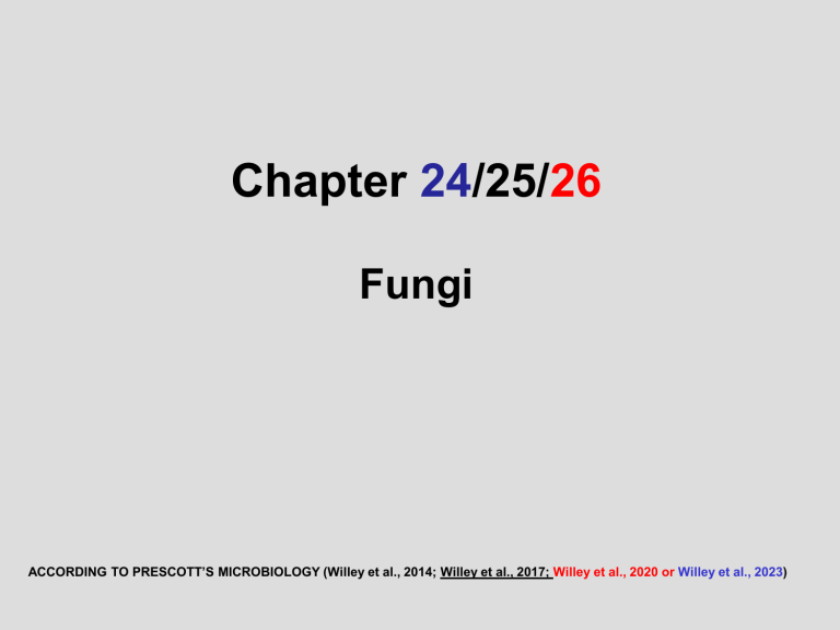 Fungi: Classification, Reproduction & Uses (Prescott's Microbiology)