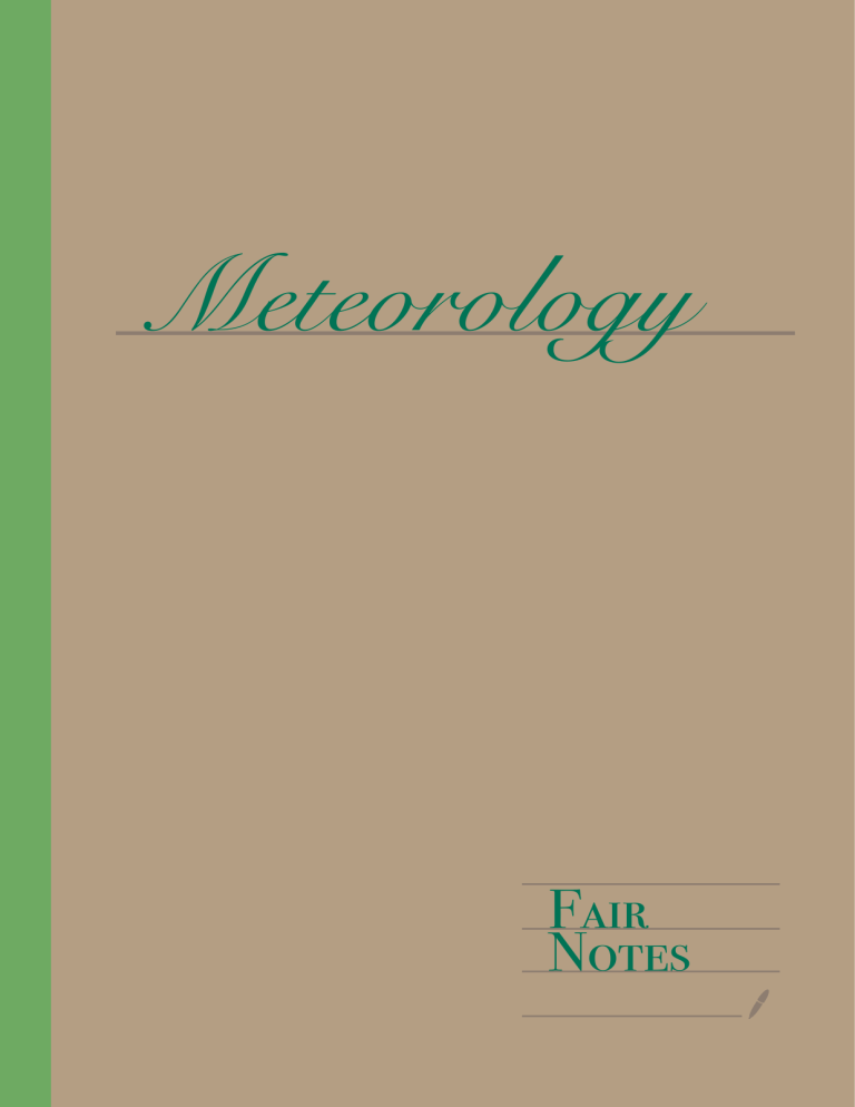Meteorology Course Notes: Atmosphere, Weather, and Climate
