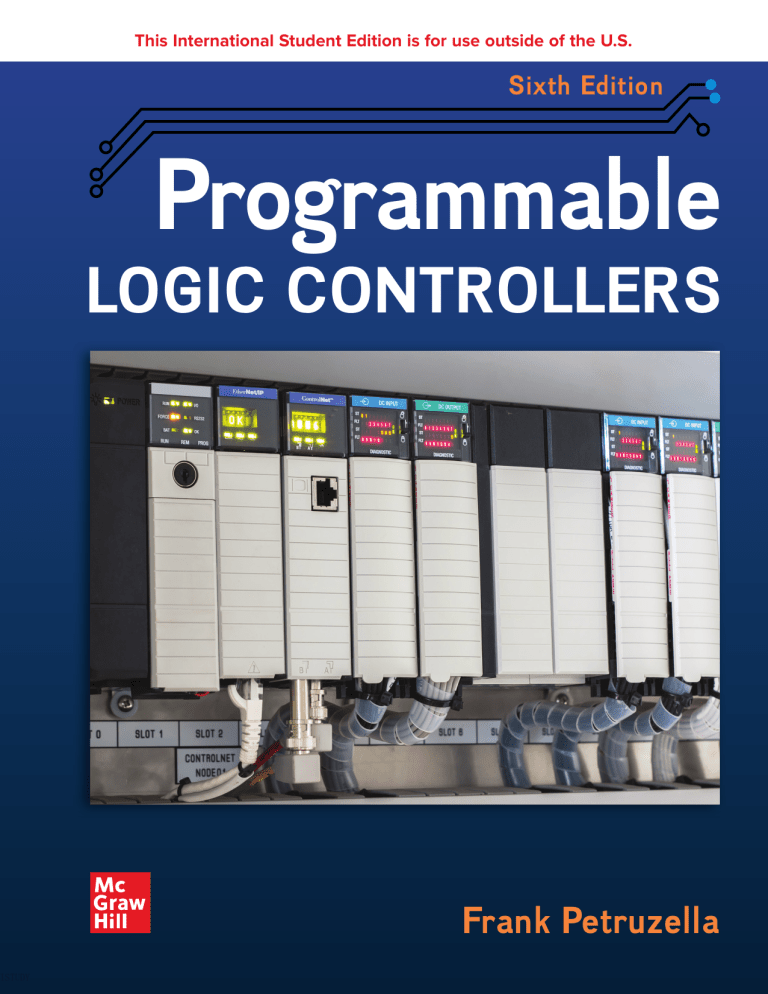 Programmable Logic Controllers Textbook | Sixth Edition by Frank Petruzella