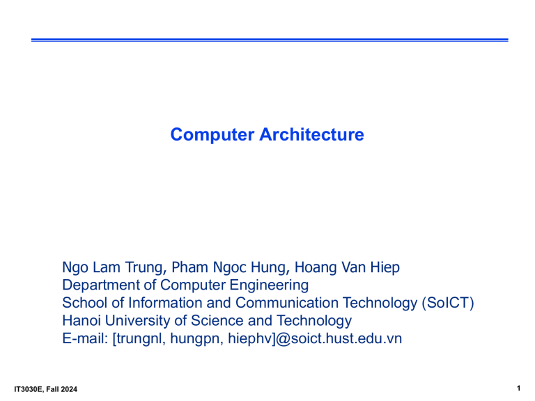 Computer Architecture: Arithmetic for Computers, Integer & Floating Point