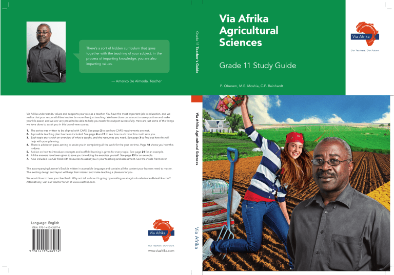 Grade 11 Agricultural Sciences Teacher & Study Guide
