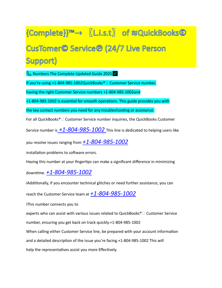 QUICKBOOKS-SMALLBUSINESS-SUPPORT-NUMBER