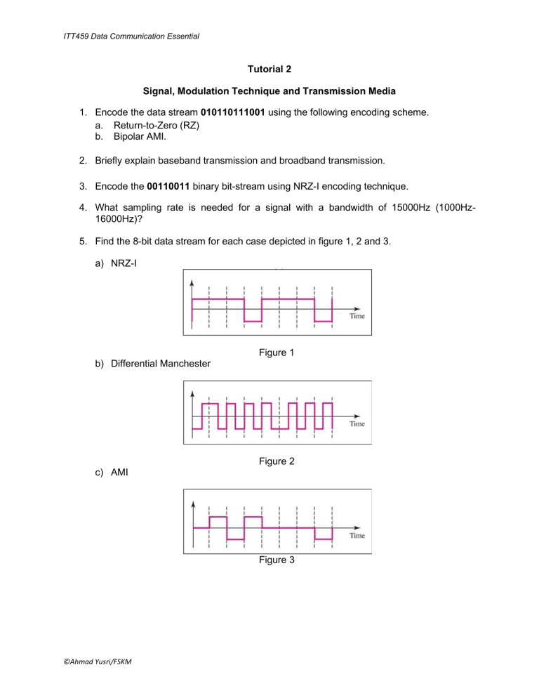 Data Communication Essential: Signal Encoding & Modulation Tutorial
