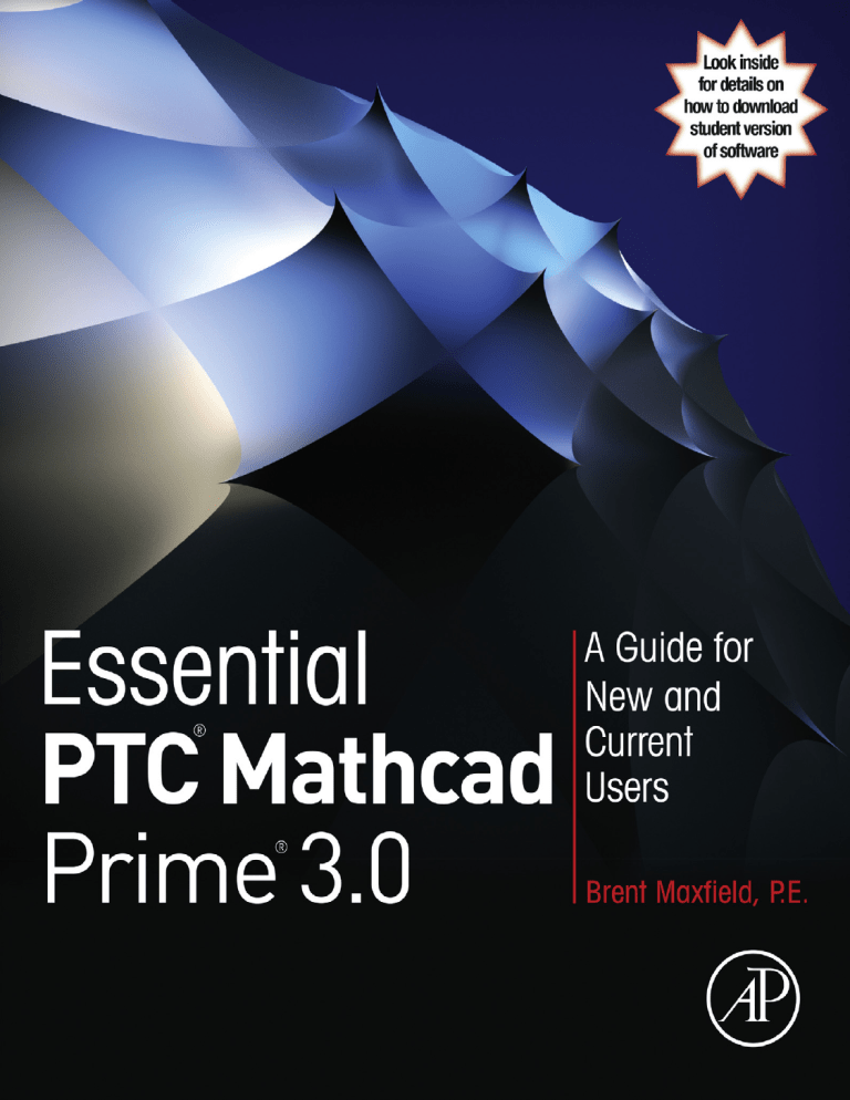 Essential PTC Mathcad Prime 3.0 Guide