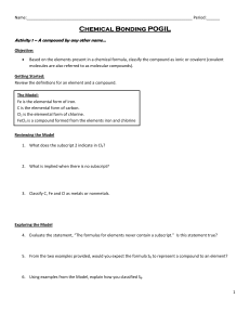 Chemical Bonding Worksheet: Ions, Compounds, and Configurations