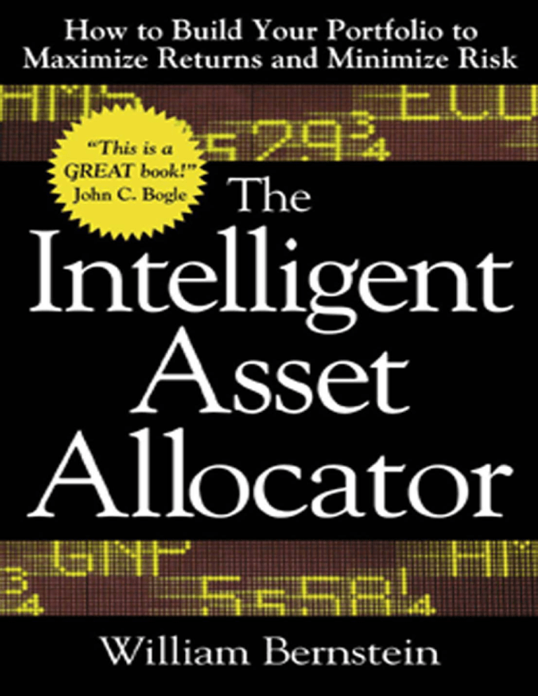 The Intelligent Asset Allocator: Build Your Portfolio for Max Returns ...
