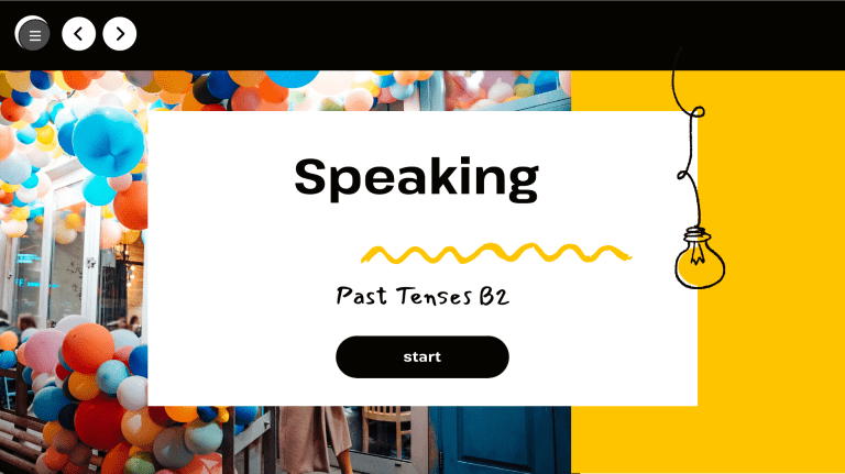 Speaking Practice: Past Tenses B2 English Language Learning