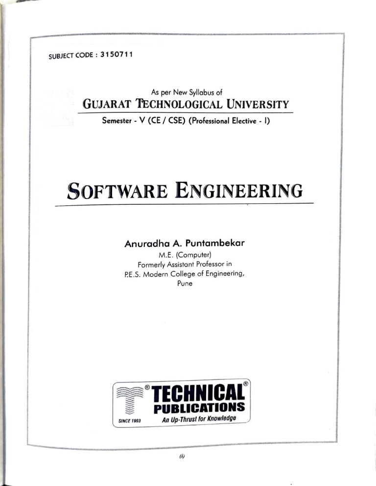 Agile Development & Extreme Programming: Software Engineering Syllabus