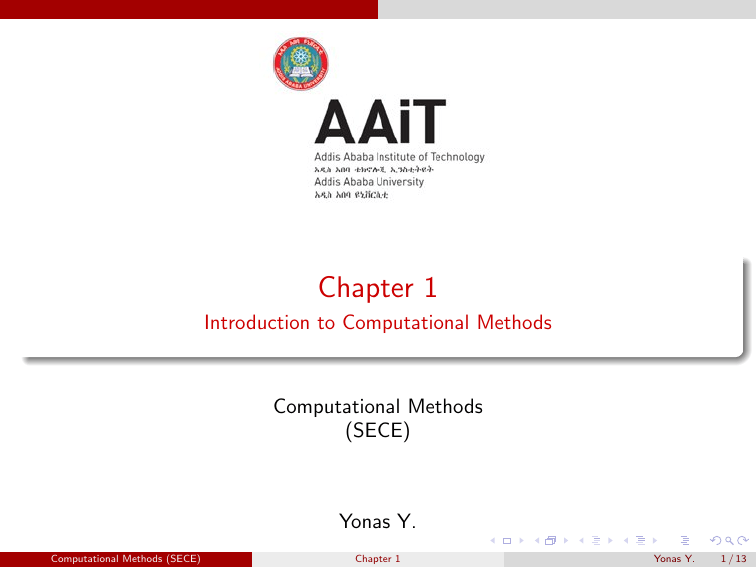 Computational Methods: Intro to Numerical Analysis & Engineering