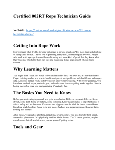 Rope Access Rescue Plan - Safety Procedures