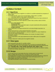 Computer Science 9608 Syllabus: Algorithms & Programming