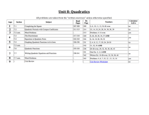 General Chemistry I Lecture 1 Notes