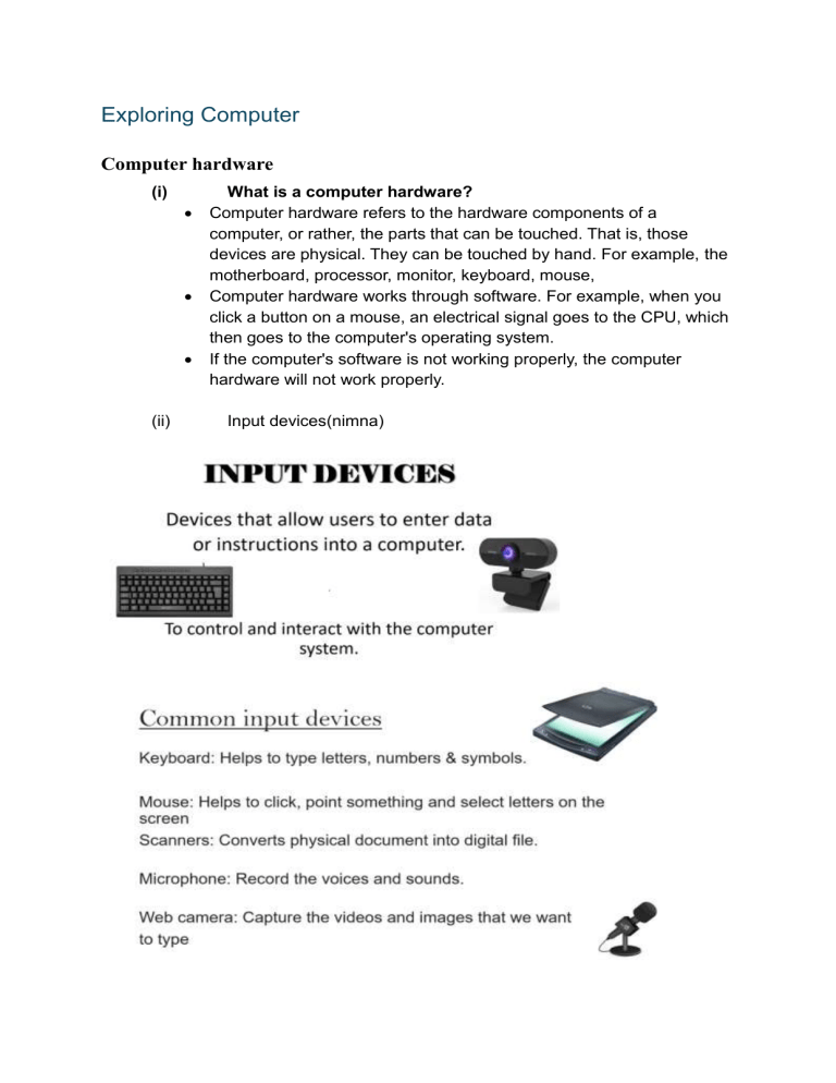 Exploring Computer: Hardware, Networks, and Security Basics Guide