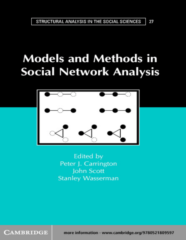 Social Network Analysis: Models & Methods