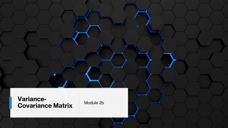 Variance-Covariance Matrix: Finance Presentation