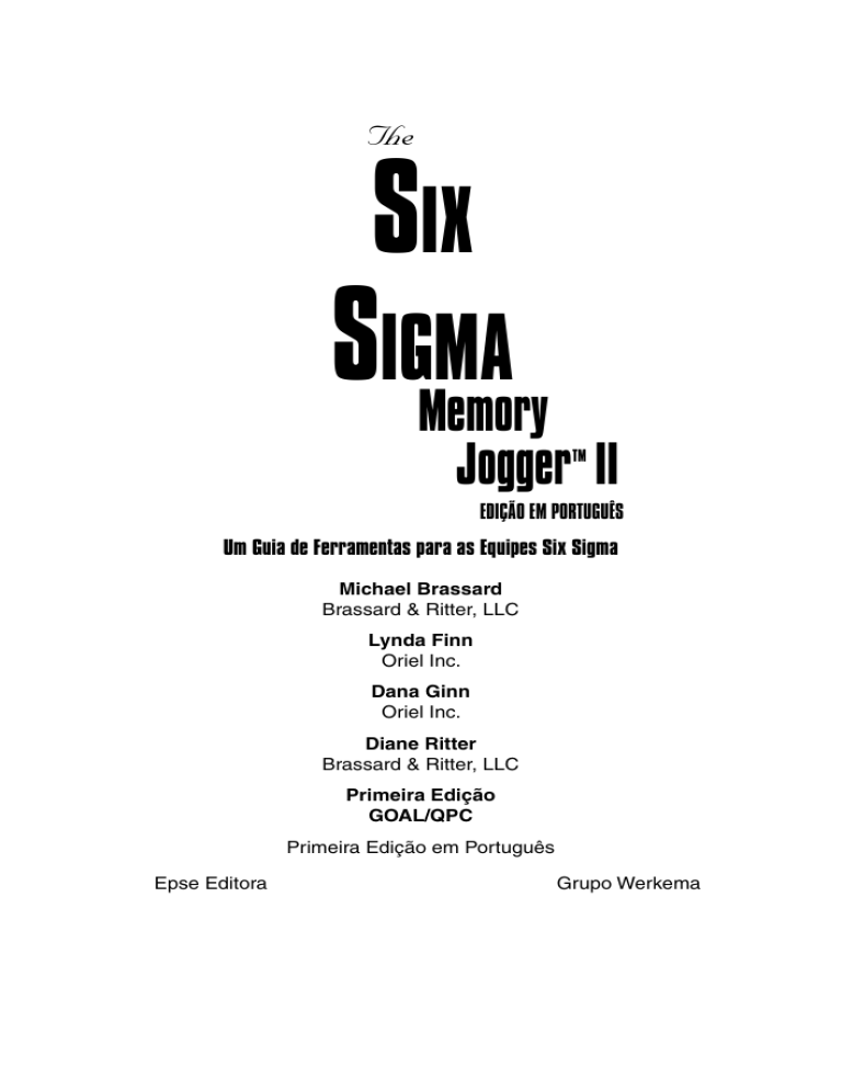 Guia de Ferramentas Six Sigma: Memory Jogger II (Edição Portuguesa)