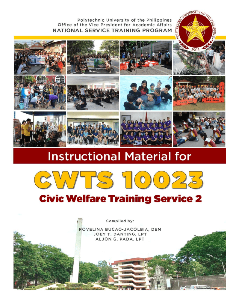 CWTS 10023: Civic Welfare Training Service 2 Material