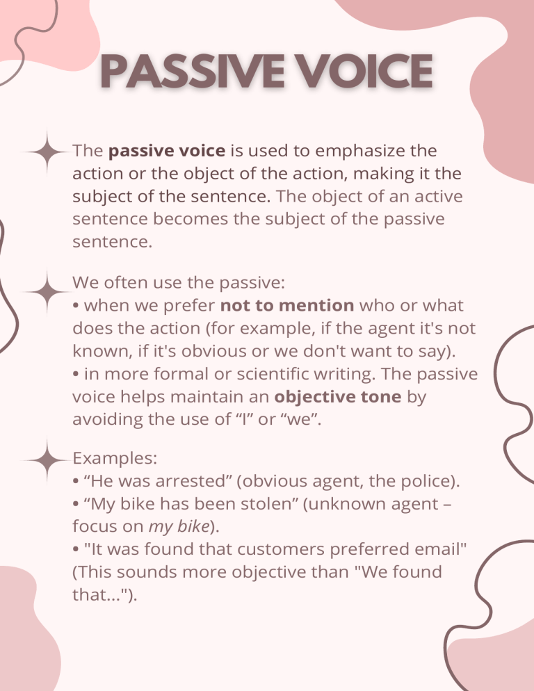 Passive Voice: English Grammar Rules, Examples, and Practice