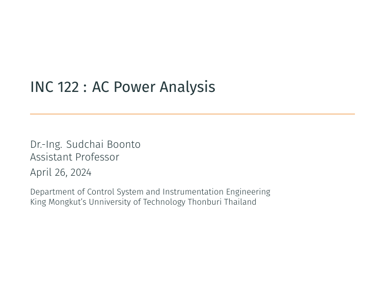 AC Power Analysis: Concepts and Calculations