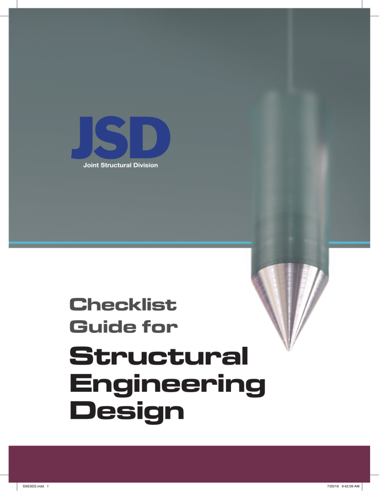 Structural Engineering Design Checklist Guide