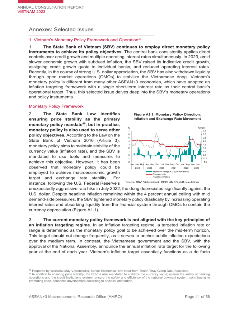 Vietnam Monetary Policy Framework 2023: SBV Operations & Inflation