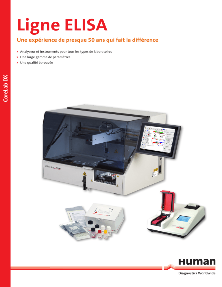Brochure Analyseurs & Instruments ELISA HUMAN