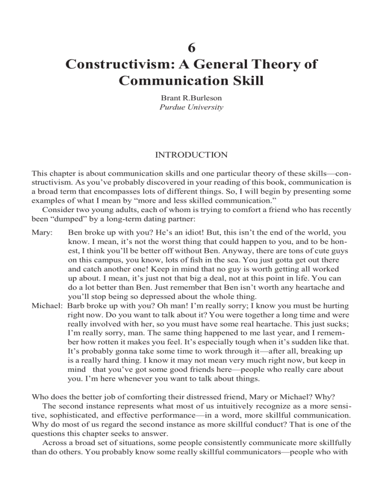 Constructivism: A General Theory of Communication Skill