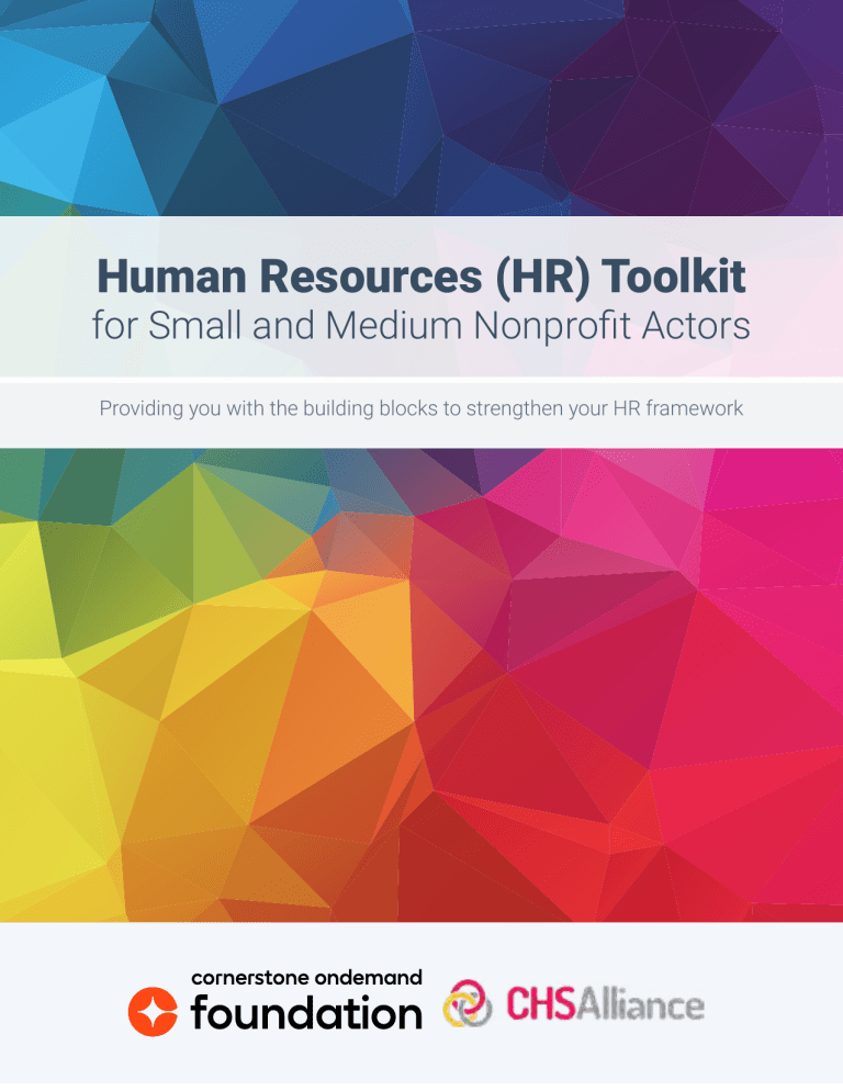 HR Toolkit for Nonprofits: Strengthen People Management & Framework