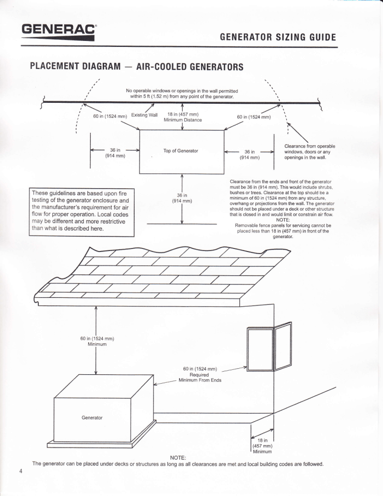 Generator Placement Guide: Air-Cooled Systems