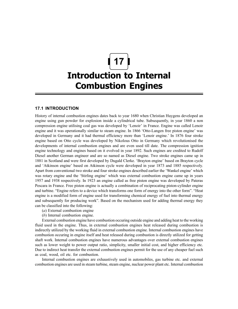 Internal Combustion Engines: Thermodynamics Textbook Excerpt