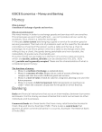 IGCSE Economics: Money and Banking Study Guide