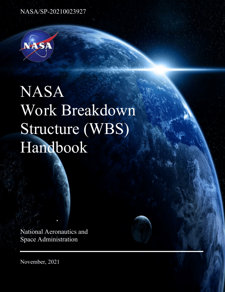 NASA Work Breakdown Structure (WBS) Handbook