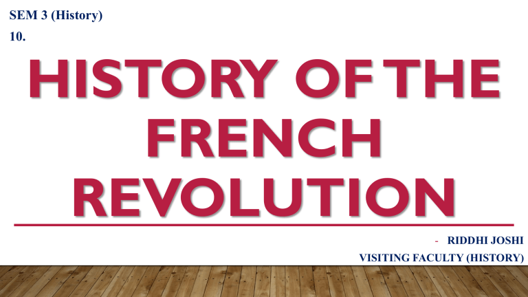 French Revolution History: Old Regime to Reign of Terror